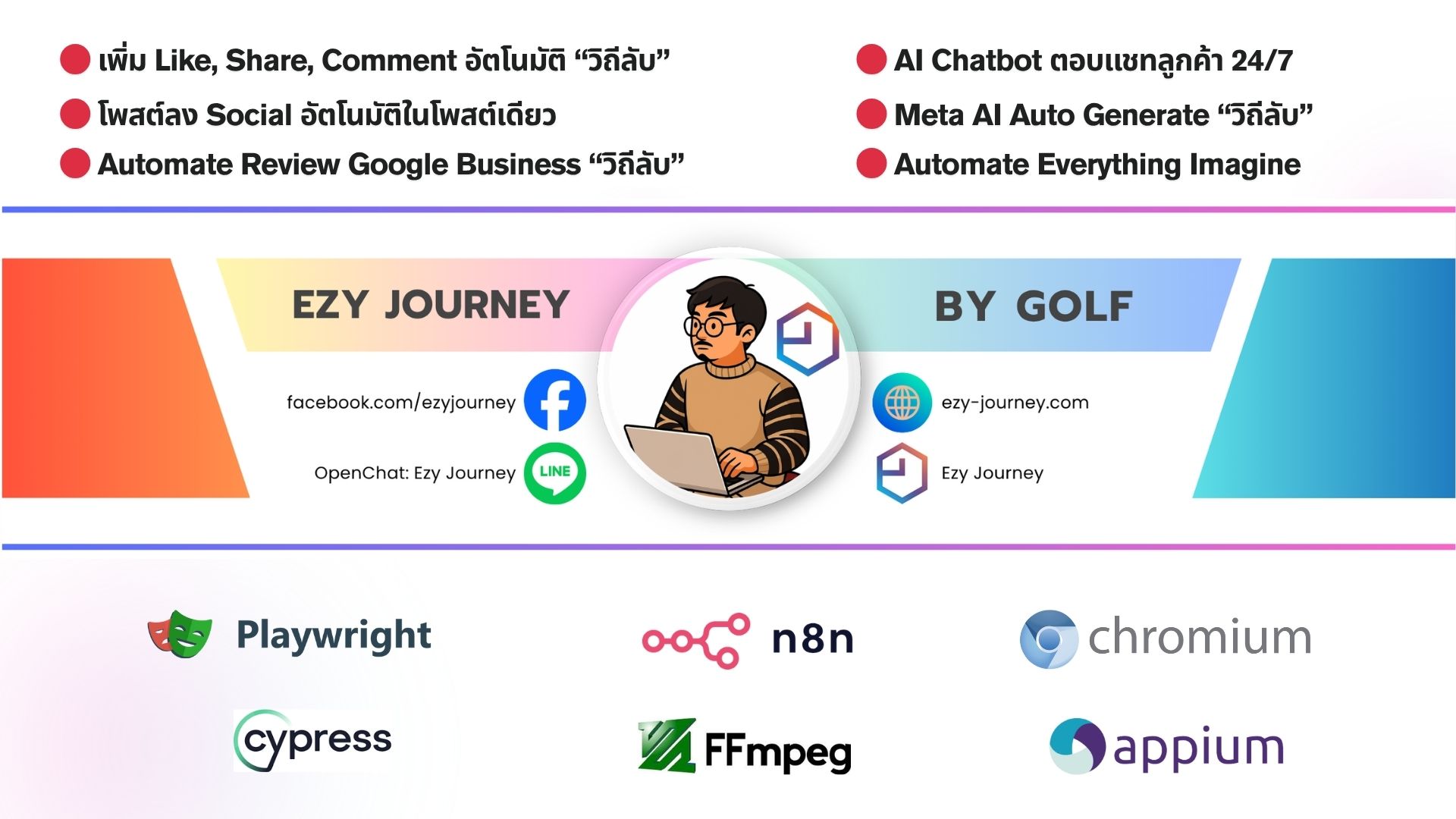 EZY JOURNEY - โซลูชันธุรกิจด้วย AI | ไม่มีสอนพื้นฐาน มีแต่การสอนที่ใช้ ...